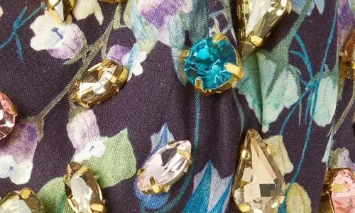 Lele Sadoughi Mixed Crystal Knotted Headband