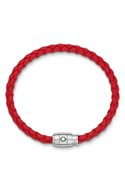Montblanc Braided Leather Bracelet