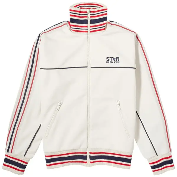 Golden Goose Star Track Jacket - Papyrus/dark Blue