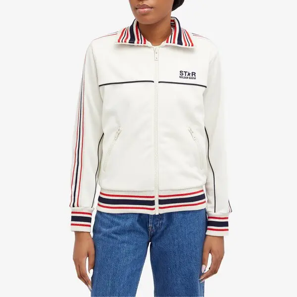 GOLDEN GOOSE Star Track Jacket - Papyrus/dark Blue