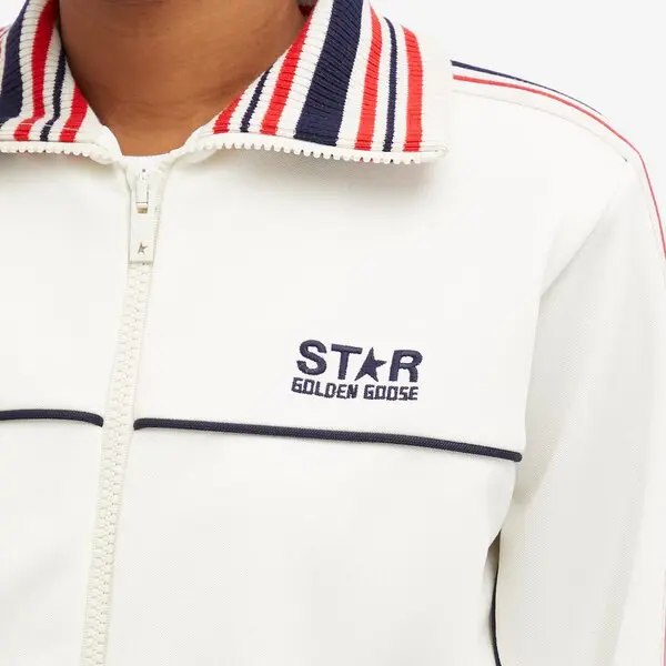 GOLDEN GOOSE Star Track Jacket - Papyrus/dark Blue