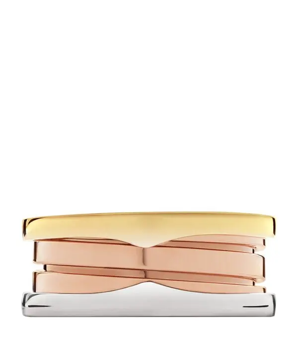 BVLGARI Rose, White And Yellow B.zero1 Ring