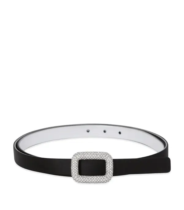 ROGER VIVIER Viv Choc Strass Belt - Black