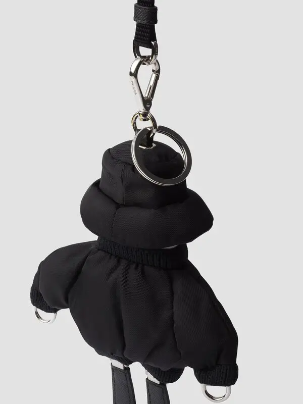 Prada Re-nylon Key Ring Trick With Shoulder Strap