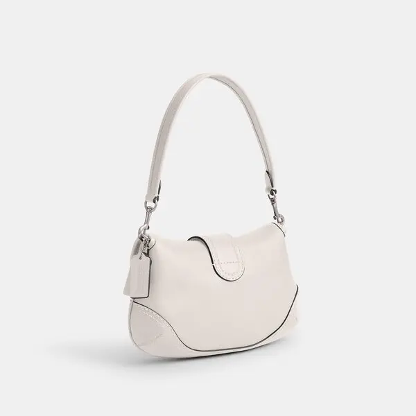 COACH Soho Flap Bag In Regenerative Leather - Silver/chalk