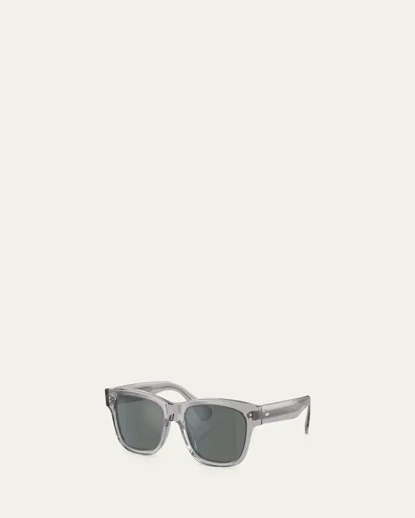 Oliver Spencer Rosson Sun Rectangle Sunglasses - Grey