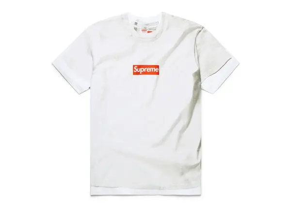 Supreme Mm6 Maison Margiela Box Logo Tee Shirt - White