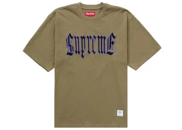 Supreme Old English Short Sleeve Top - Olive