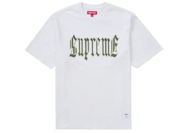 Supreme Old English Short Sleeve Top - White