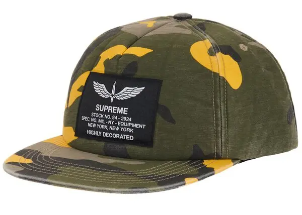 Supreme Surplus 5-panel Cap - Yellow Camo