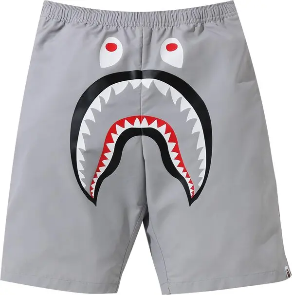 BAPE Shark Beach Shorts - Grey