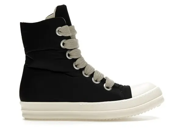Rick Owens Jumbo Puffer High-top Sneakers - Black/milk