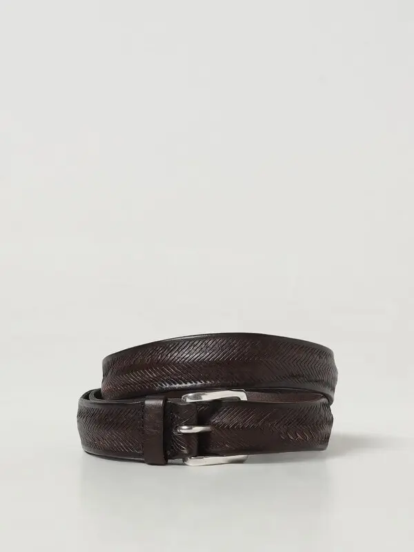 ORTIGNI Leather Belt - Brown