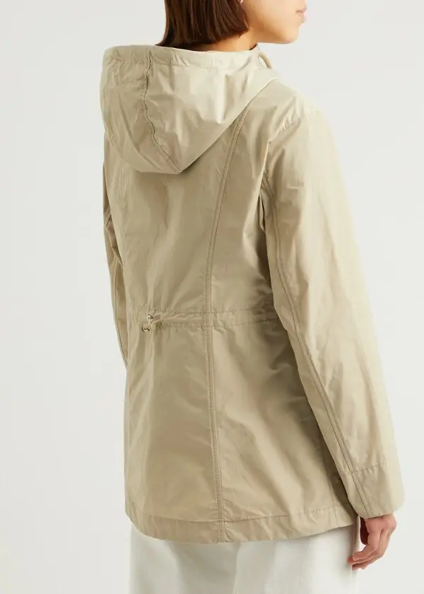 Moncler Leandro Hooded Shell Jacket - Beige