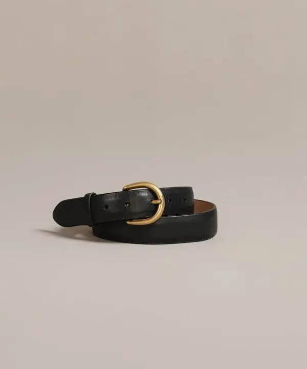 Jenni Kayne Classic Leather Belt - Black