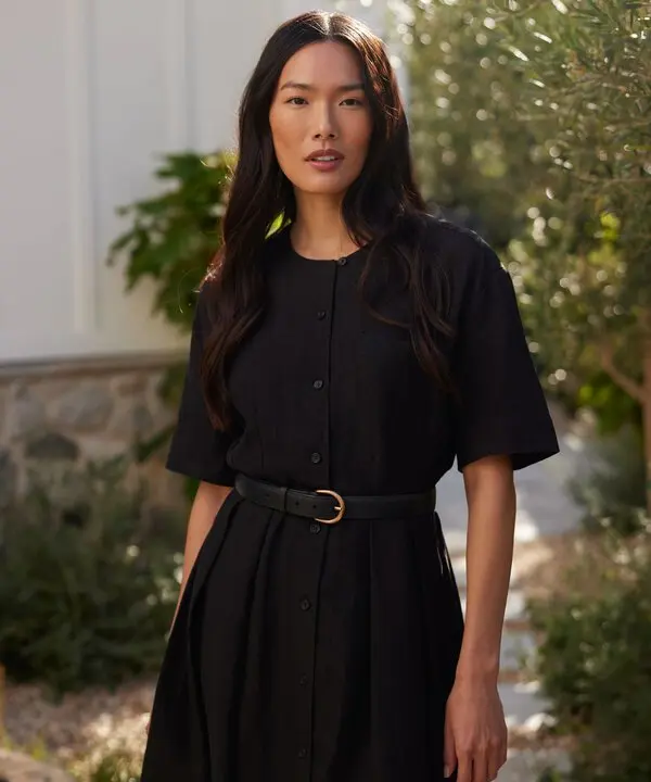 Jenni Kayne Classic Leather Belt - Black
