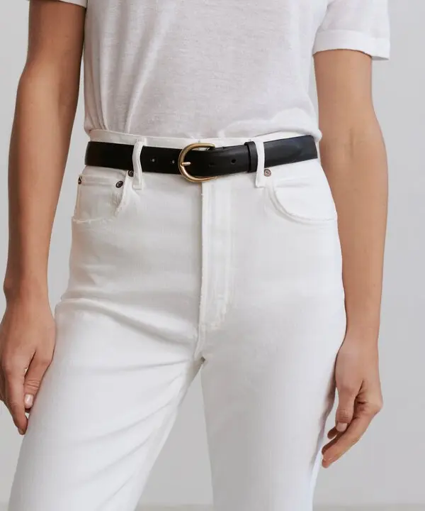 Jenni Kayne Classic Leather Belt - Black