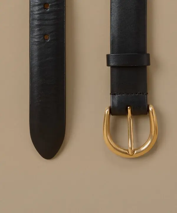 Jenni Kayne Classic Leather Belt - Black