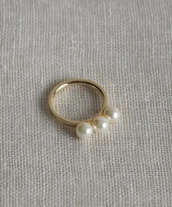 Jenni Kayne Elodie Pearl Ring - Gold