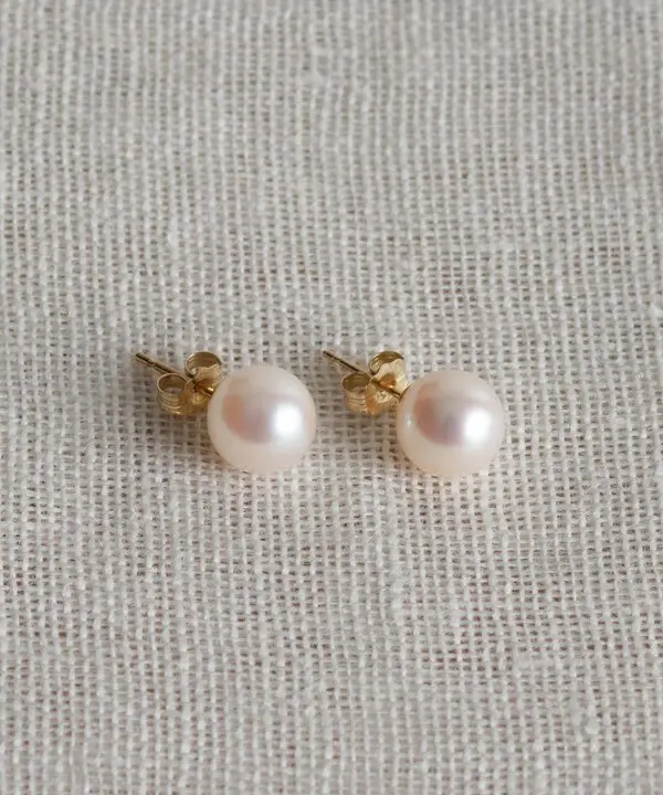 Jenni Kayne Large Loren Pearl Stud Earrings - Multicolor