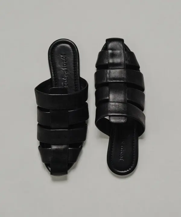 Jenni Kayne Leather Camilla Mule - Black
