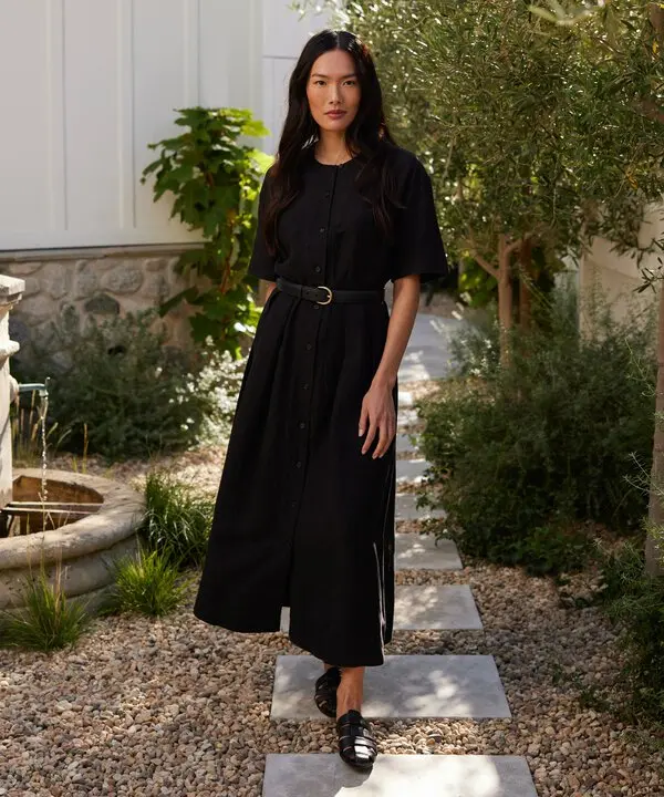 Jenni Kayne Leather Camilla Mule - Black