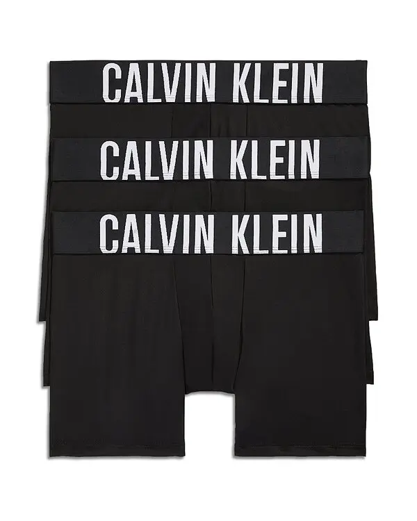 Calvin Klein Intense Power Logo Waistband Micro Boxer Briefs, Pack Of 3 - Ub Black/