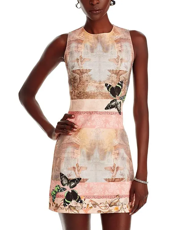 Alice + Olivia Wynell Printed A Line Dress In Versailles - 70% Off |  Editorialist