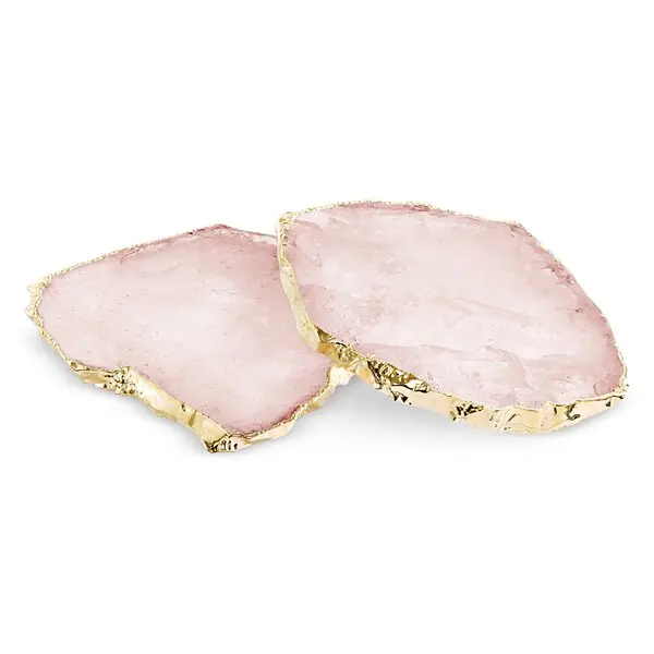 ANNA NEW YORK Kivita Oversized Coasters, Set Of 2 - Pink