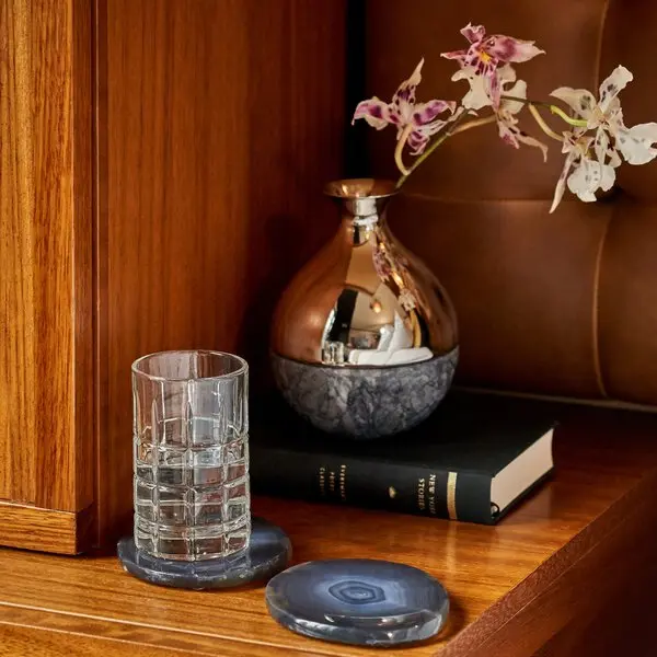 ANNA NEW YORK Pedra Gemstone Coasters, Set Of 4