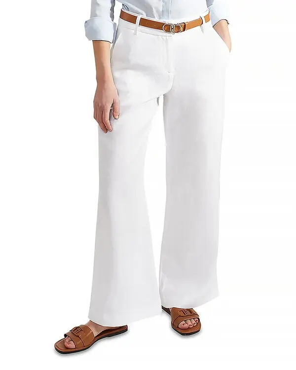 HOBBS LONDON Lynn Wide Leg Pants - White