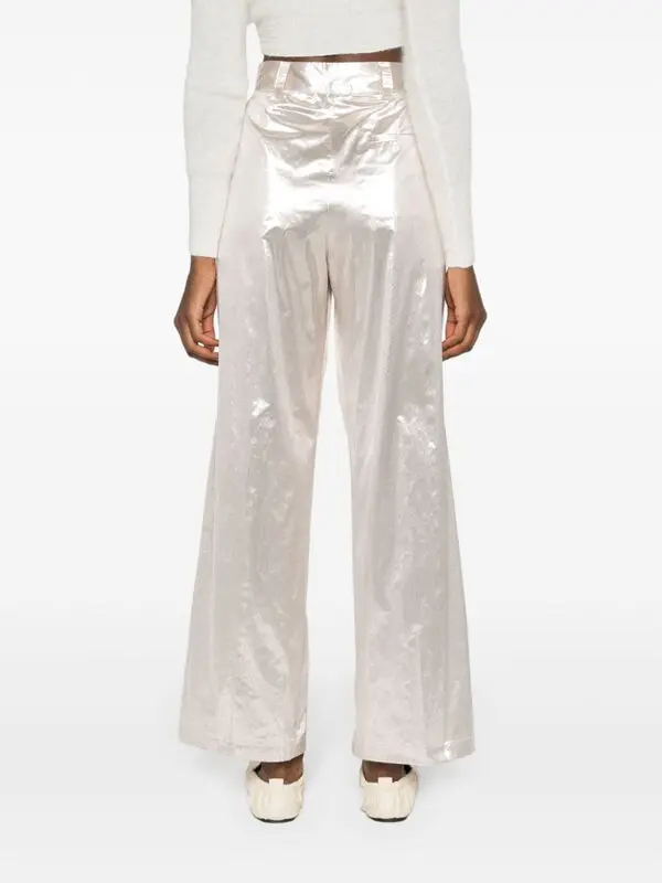 FORTE_FORTE Metallic Straight Trousers