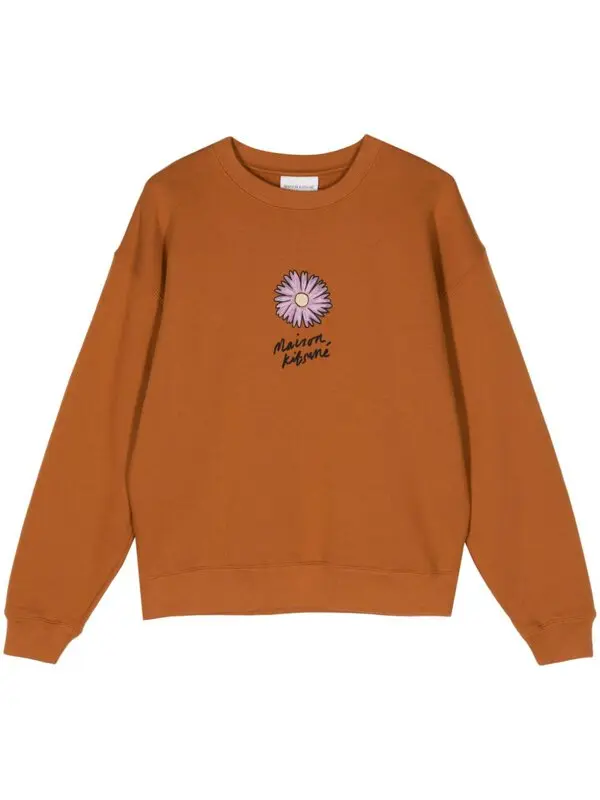 Maison Kitsuné Floating Flower Cotton Sweatshirt