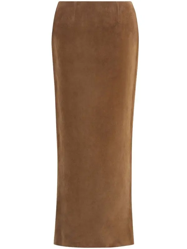 Marni Pencil Suede Maxi Skirt