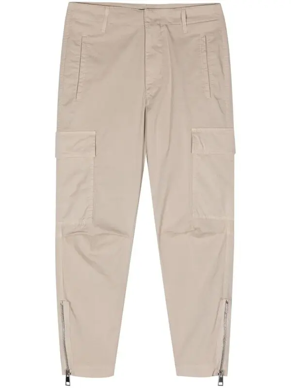 DONDUP Eve Cropped Cargo Trousers - Neutrals