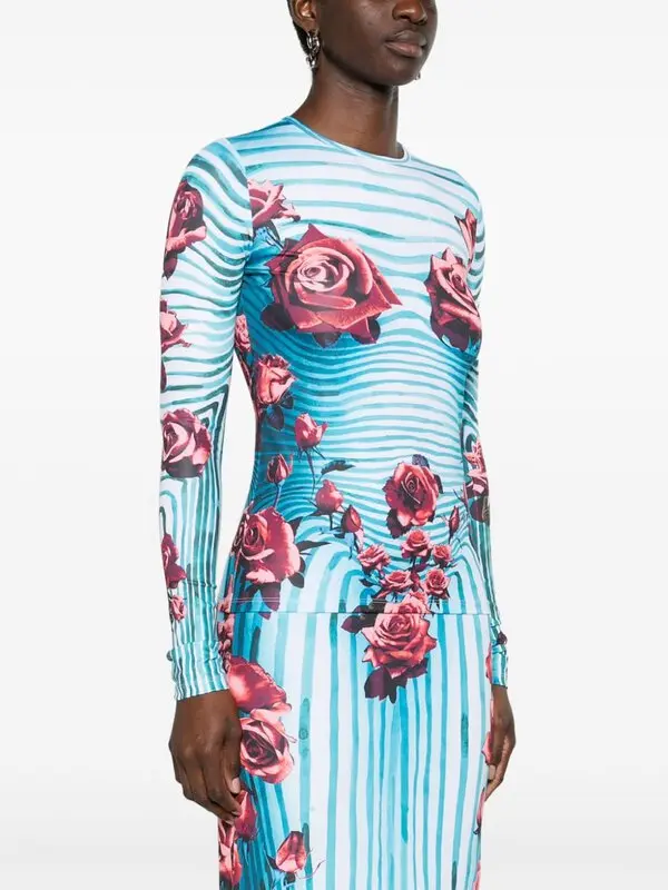 JEAN PAUL GAULTIER Morphing Floral-print Top