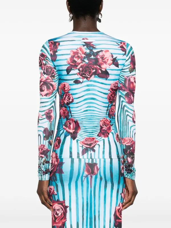 JEAN PAUL GAULTIER Morphing Floral-print Top