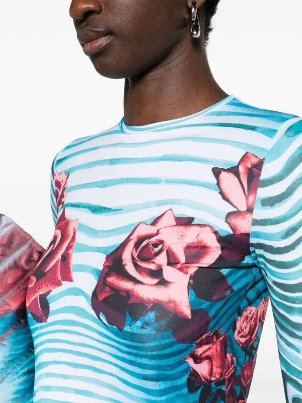 JEAN PAUL GAULTIER Morphing Floral-print Top
