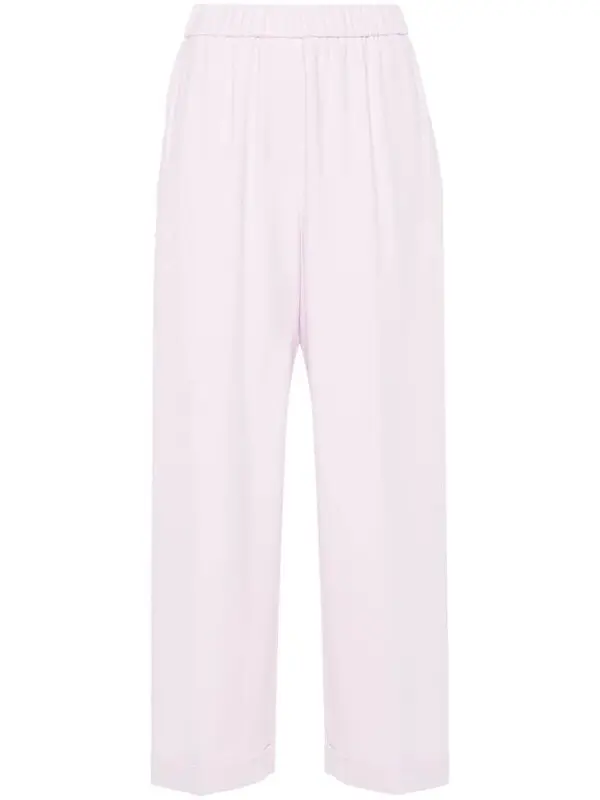 Peserico Crepe Wide-leg Trousers