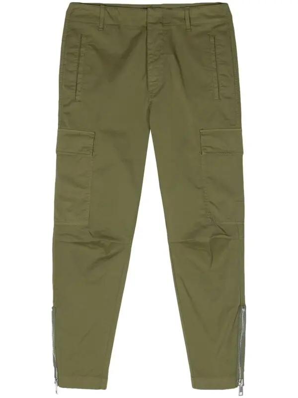 DONDUP Eve Cropped Cargo Trousers - Green