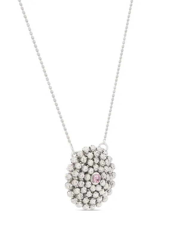 OFFICINA BERNARDI 18kt White Gold Mimosa Sapphire Necklace - Silver