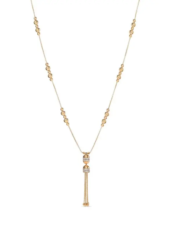 OFFICINA BERNARDI 18kt Yellow Empire Tassel Diamond Necklace - Gold
