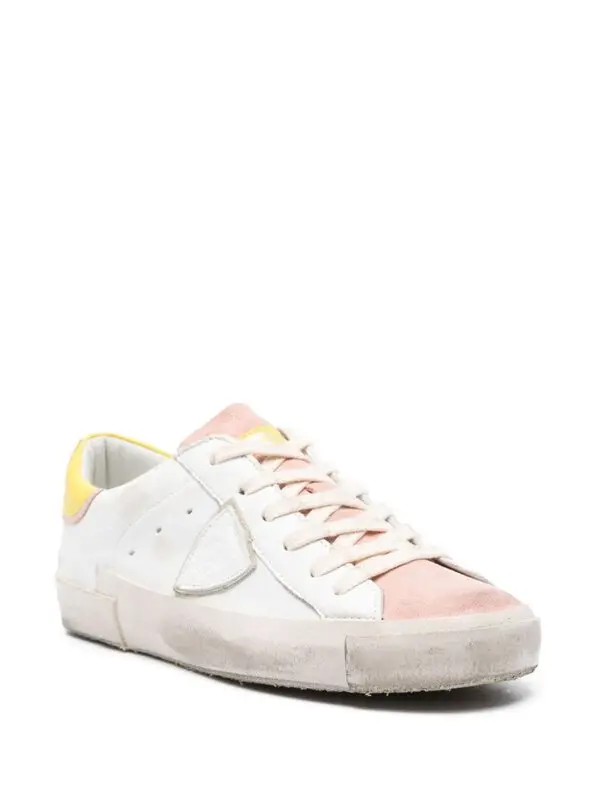 Philippe Model Prsx Leather Sneakers - Pink