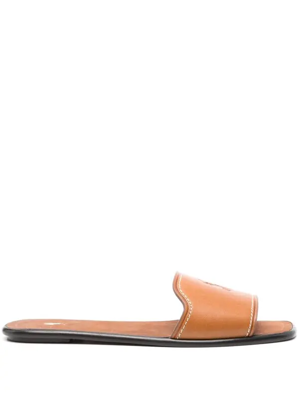 Polo Ralph Lauren Logo-debossed Leather Sandals