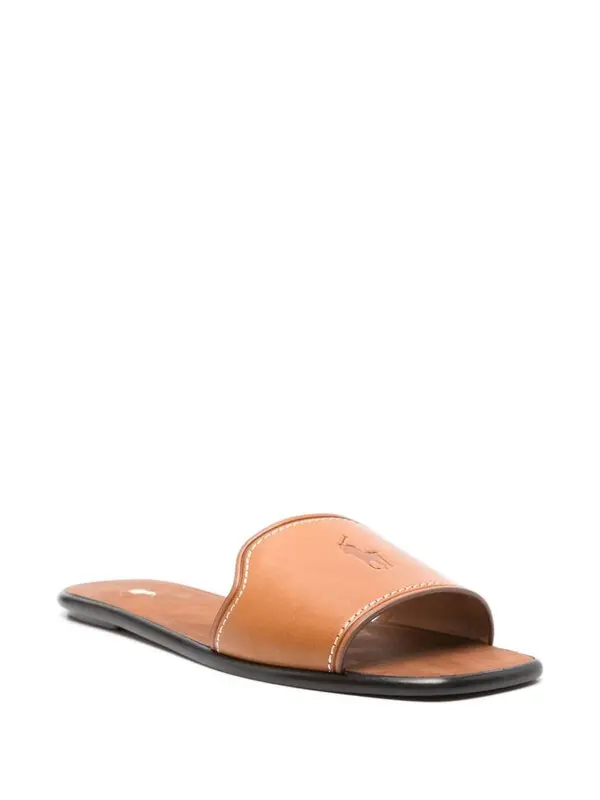 Polo Ralph Lauren Logo-debossed Leather Sandals