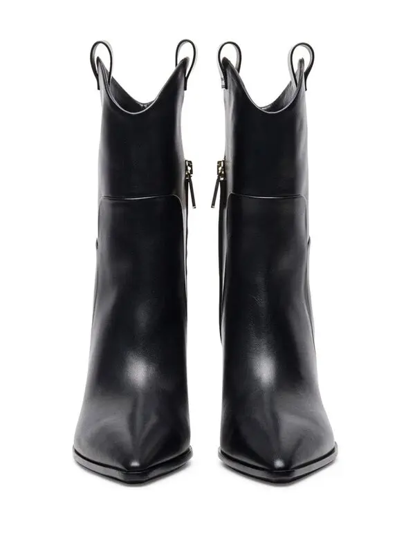 Santoni Leather Ankle Boots