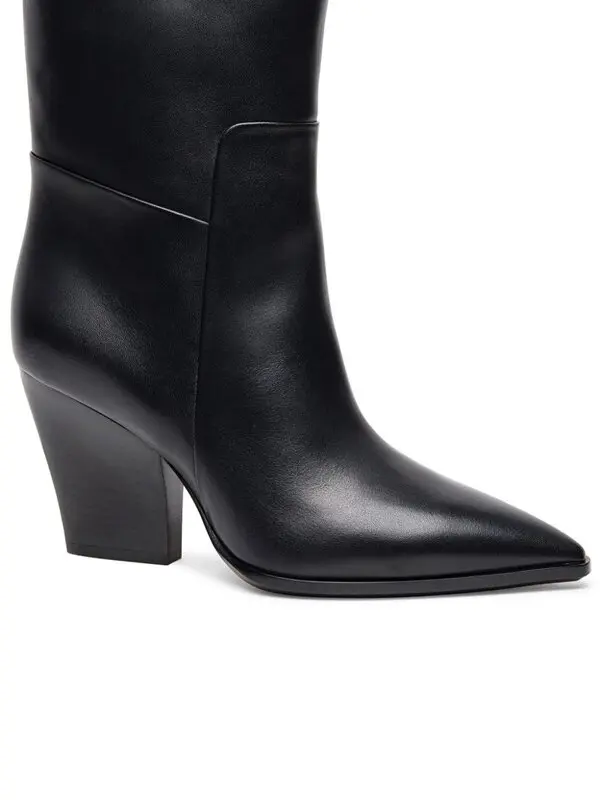 Santoni Leather Ankle Boots