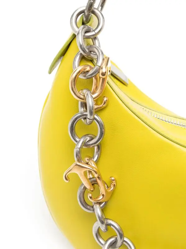 Off-White Hemisphere Leather Shoulder Bag - Yellow