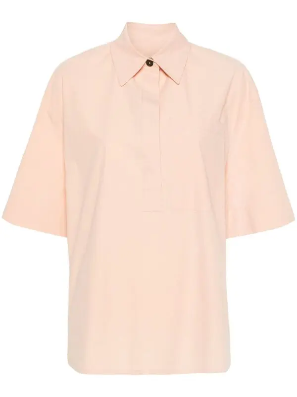 JIL SANDER Tonal Stitching Cotton Shirt