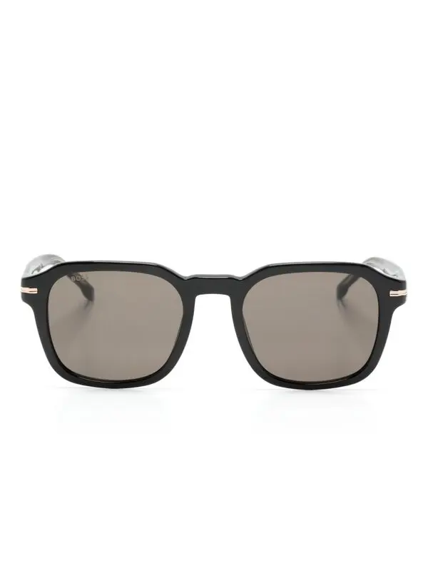 BOSS Square Frame Sunglasses - Black